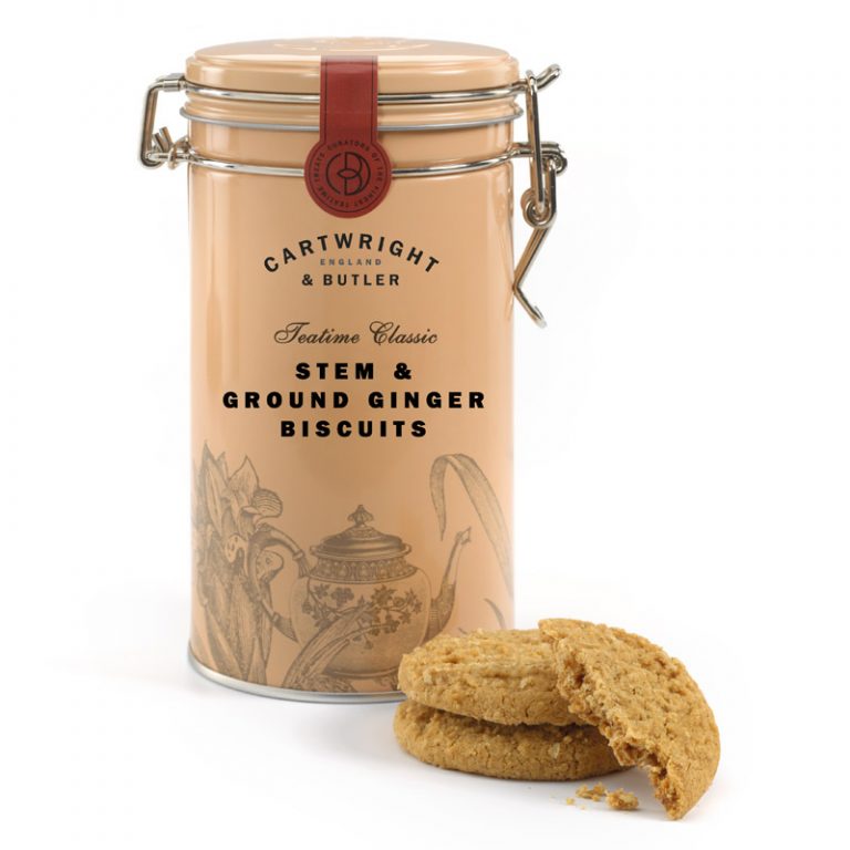 Cartwright & Butler Stem Ginger Biscuits in Tin 200g